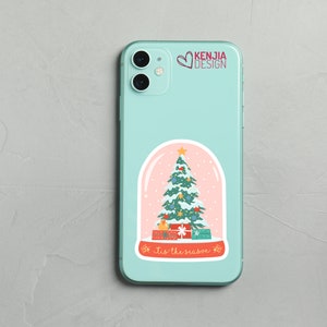 Cute Funny Christmas Snow Ball Stickers | Holidays Gifts Sticker for ...
