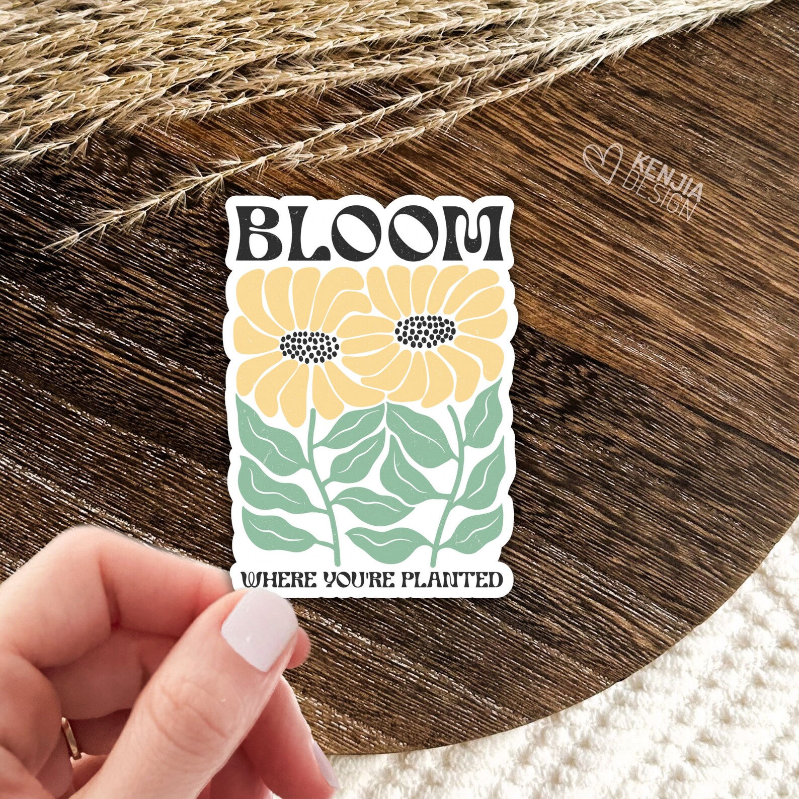 Bloom as You Are Stickers / Floral Self Care Stickers / Mental Health ...