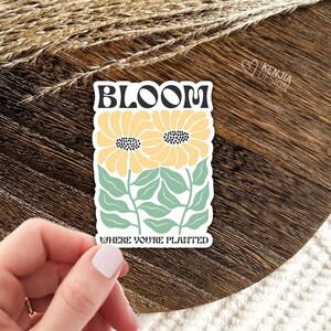 Bloom as You Are Stickers / Floral Self Care Stickers / Mental Health ...