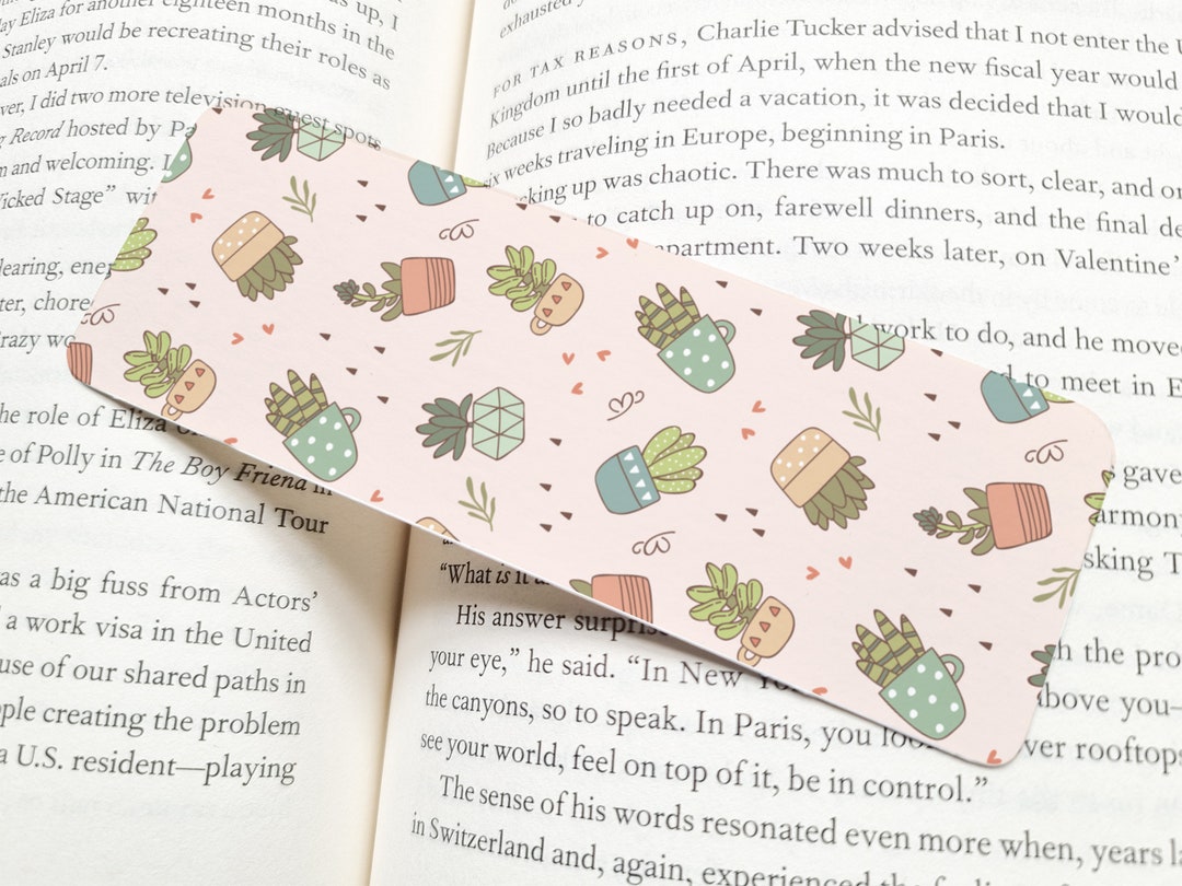 Succulent Bookmark, Handmade Cute Bookmark / Plants and Succulent Lover ...