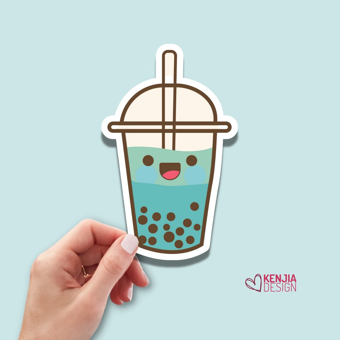 Cute Kawaii Boba Stickers, Tiny Feminist Milk Tea Japanese Stickers ...