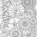 Zen Flower Coloring Pages - Etsy