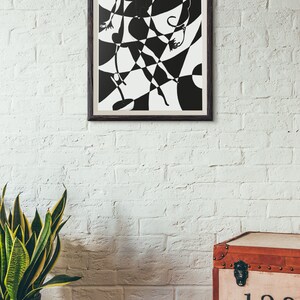 Clown Printable Checker Wave Wall Art 2024, Wall Decor for Interior ...