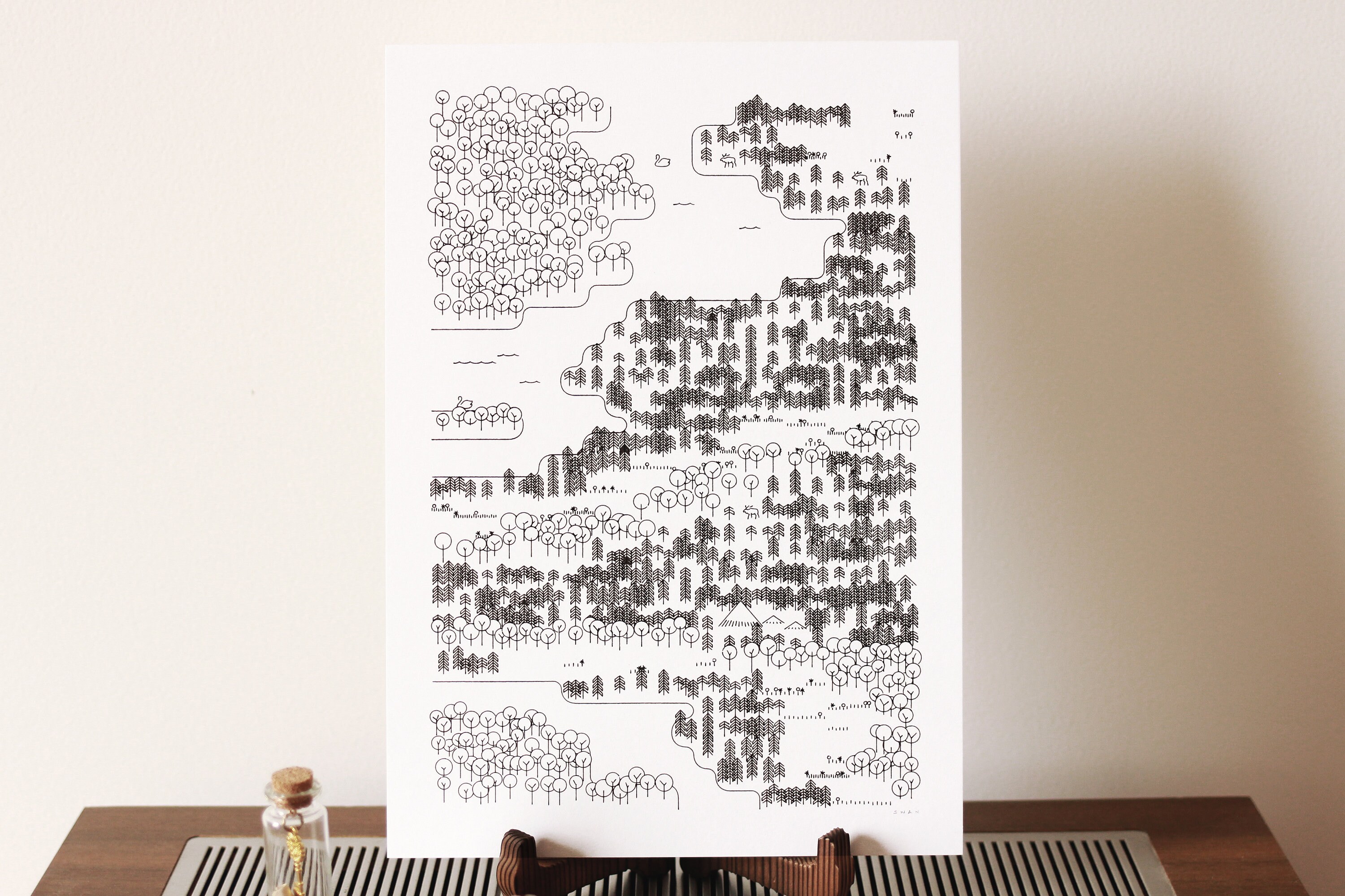 Biomes A4 Poster, Unframed Plotter Art - Etsy