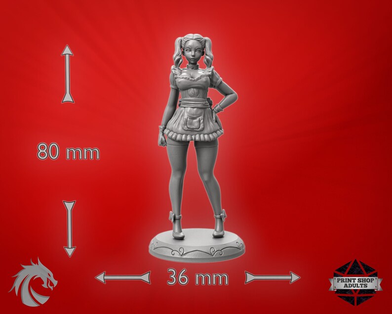 Sexy Maid Miniature Anime Maid Miniature Anime Characters - Etsy