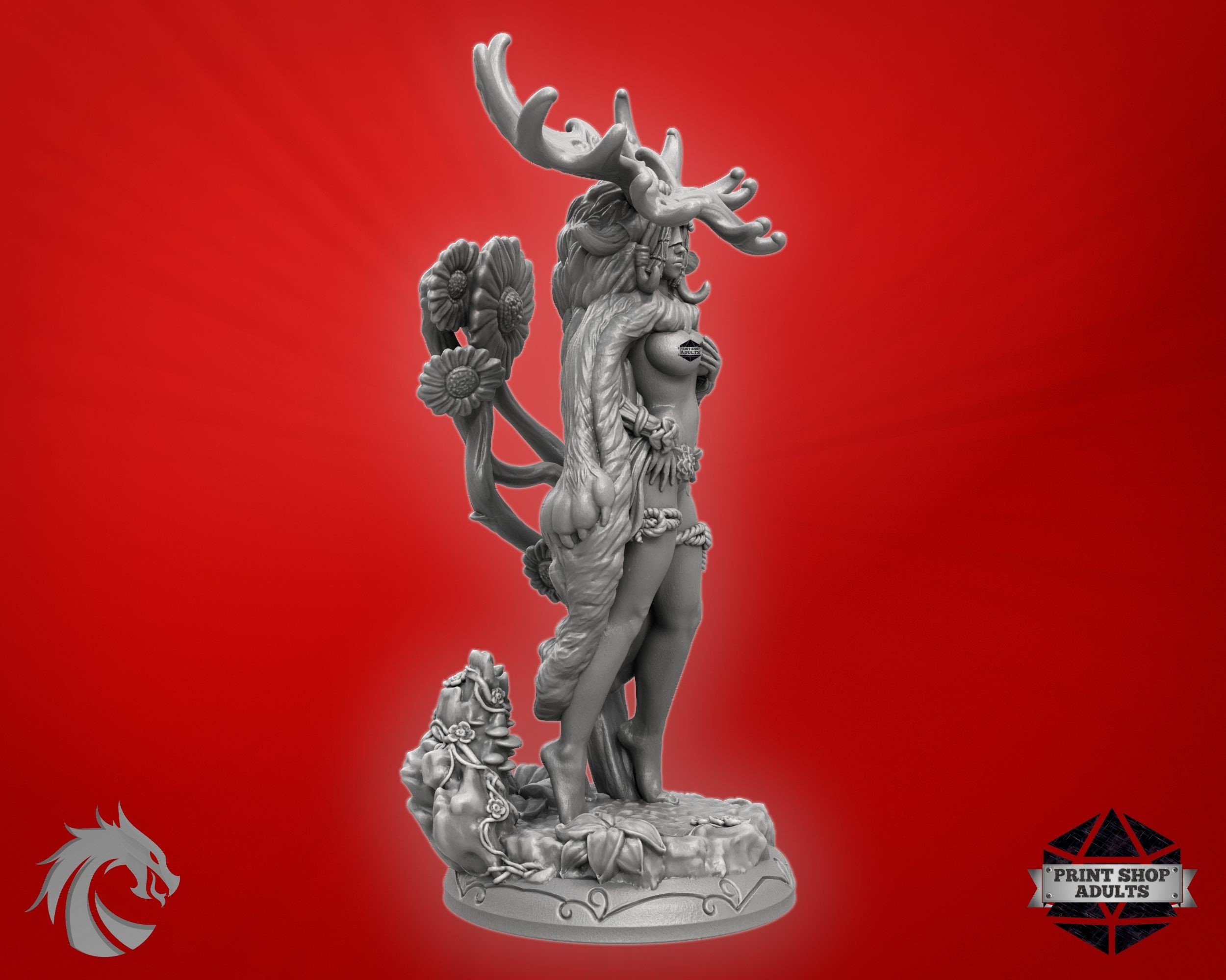 Naked Shaman Miniature Nude Druid Miniature Nsfw Figure 75mm Etsy