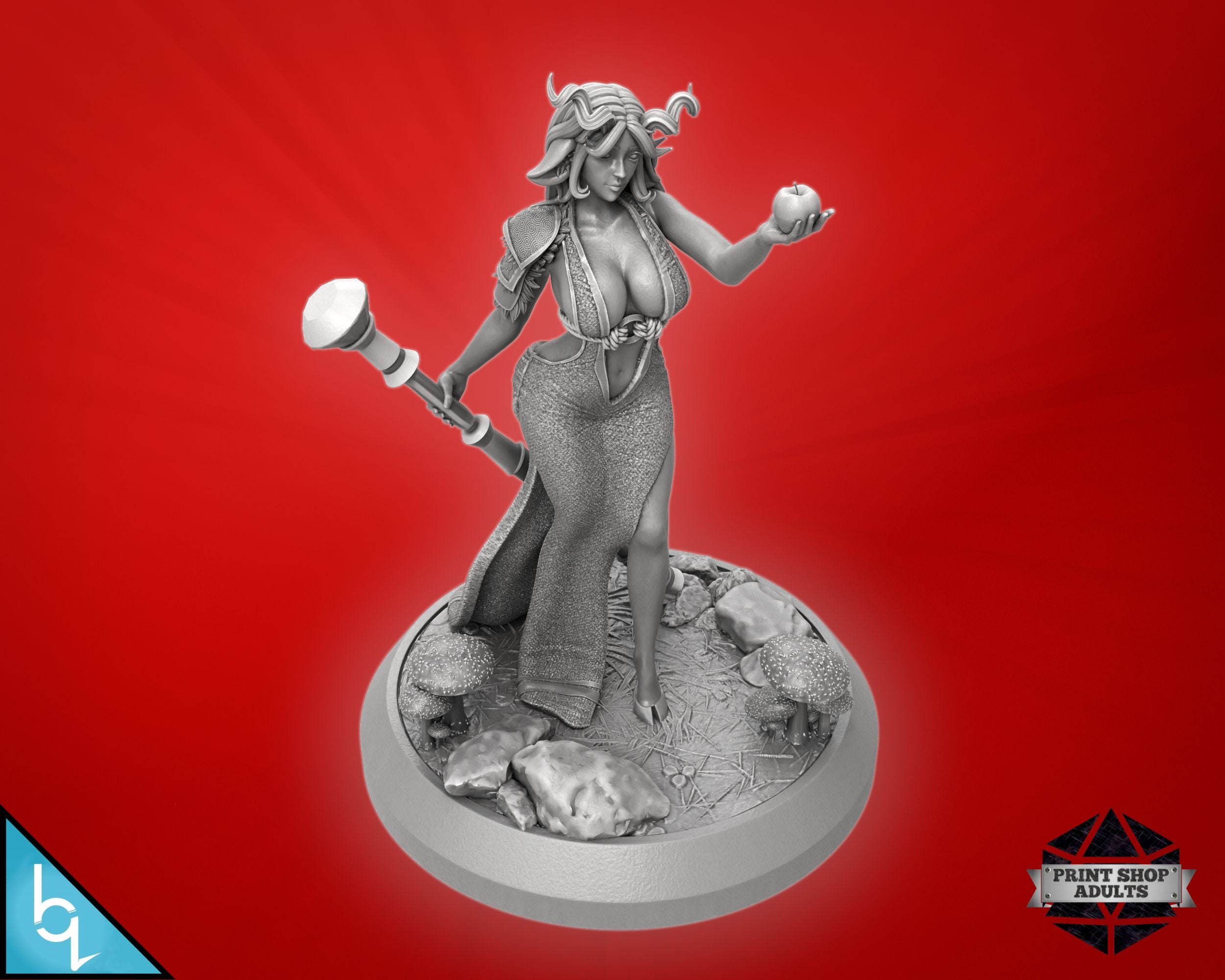 Satyr Mage Miniature Female Faun Druid 3D Resin Print NSFW Figure Sexy SFW Figure 75mm - Etsy