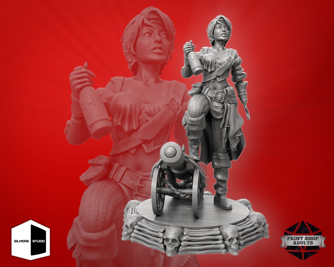Gunner Hookhand Hessie Miniature Sexy Female Pirate Diorama Highly ...