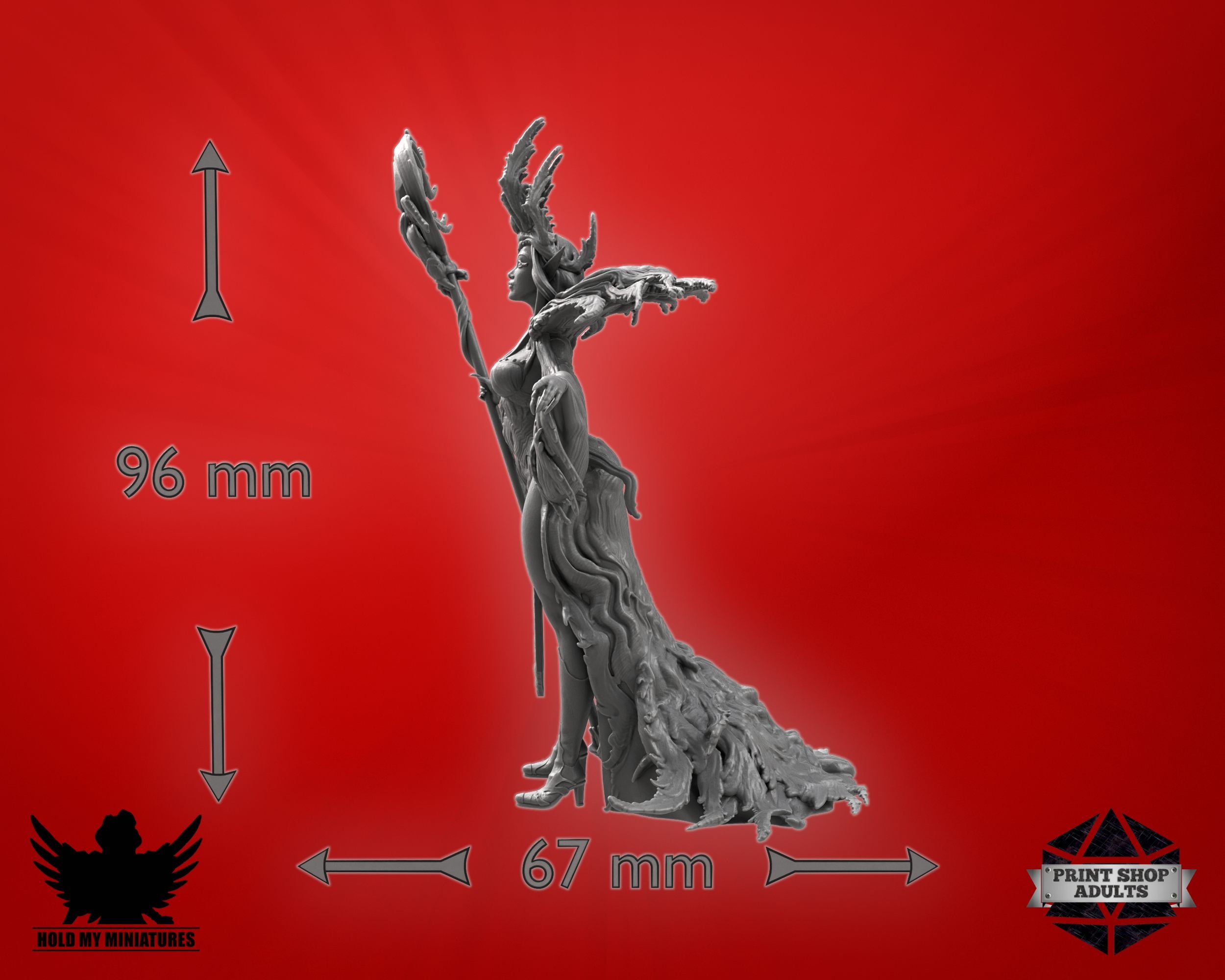 High Elf Queen Miniature High Elf Sorceress Goddess Figure Highly ...