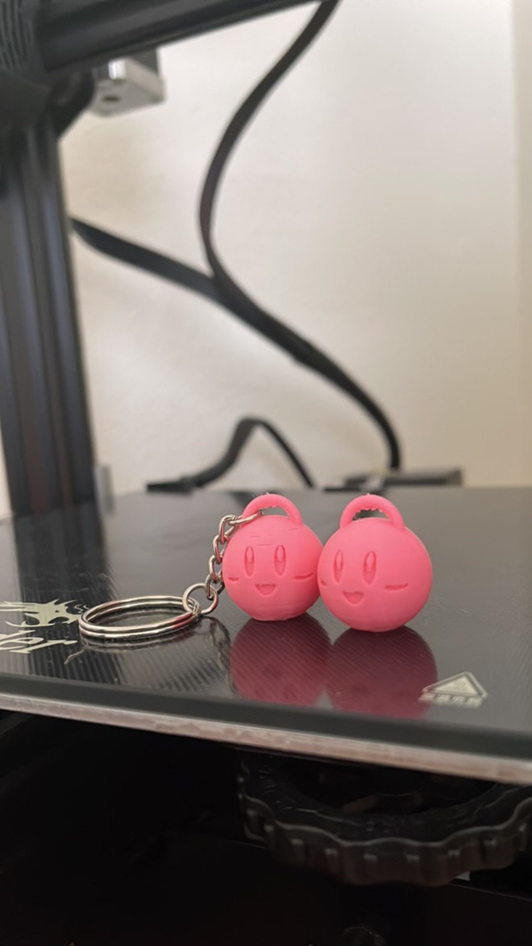 Kirby Keychain Sphere 3D Printed - Etsy