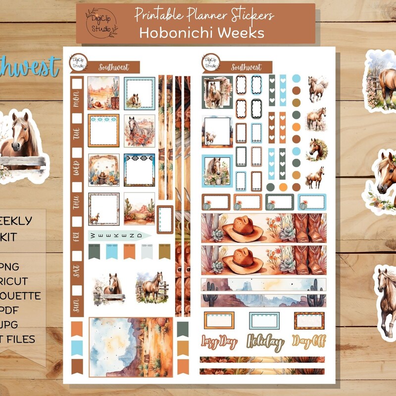 Western Stickers - Etsy