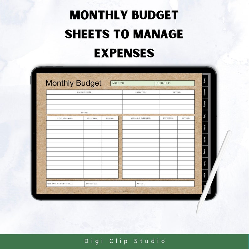 Simple Digital Planner Forest Goodnotes | PDF | With Links, Digital ...