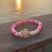 Pink Clay Bracelet With Turtle Charm - Etsy