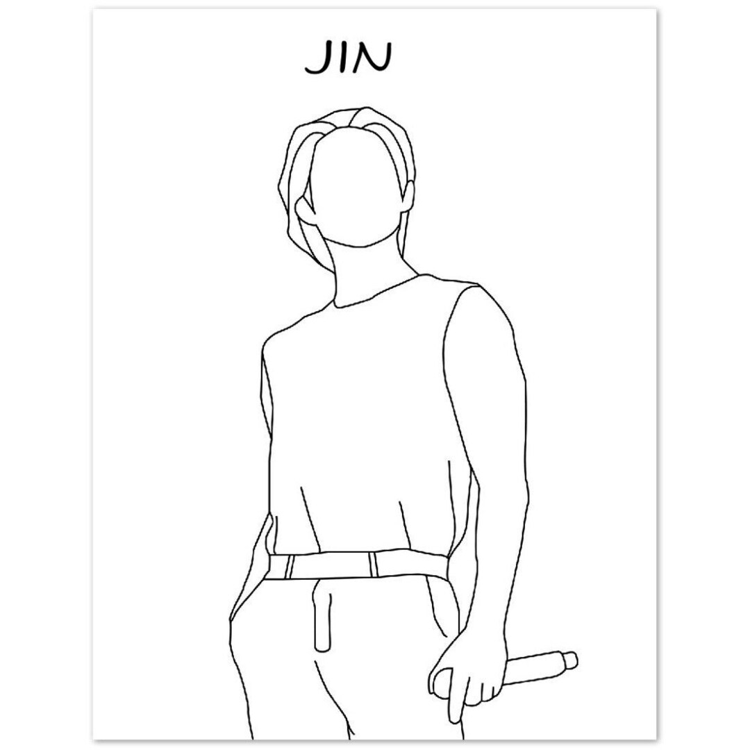 BTS JIN Premium Quality Poster Best Quality Kpop Kpop Idol Fan Art BTS ...