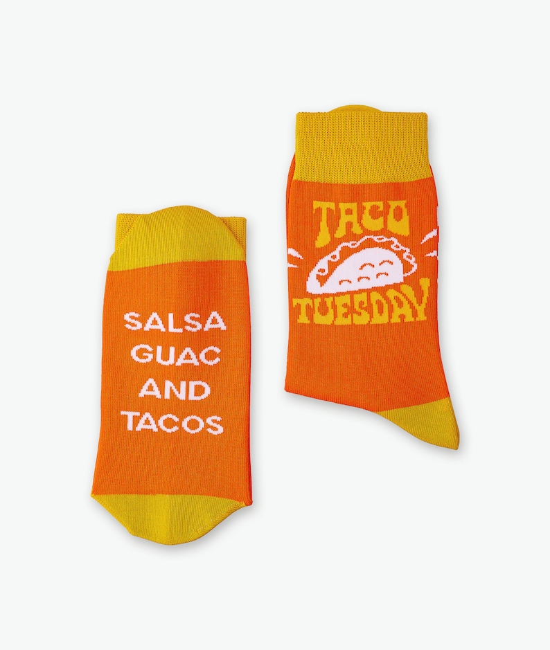 Taco Tuesday Socks Gift Box 2-pair Taco Socks Men's Novelty Socks Socks ...