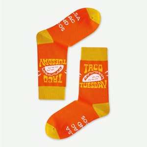 Taco Tuesday Socks Gift Box 2-pair Taco Socks Men's Novelty Socks Socks ...