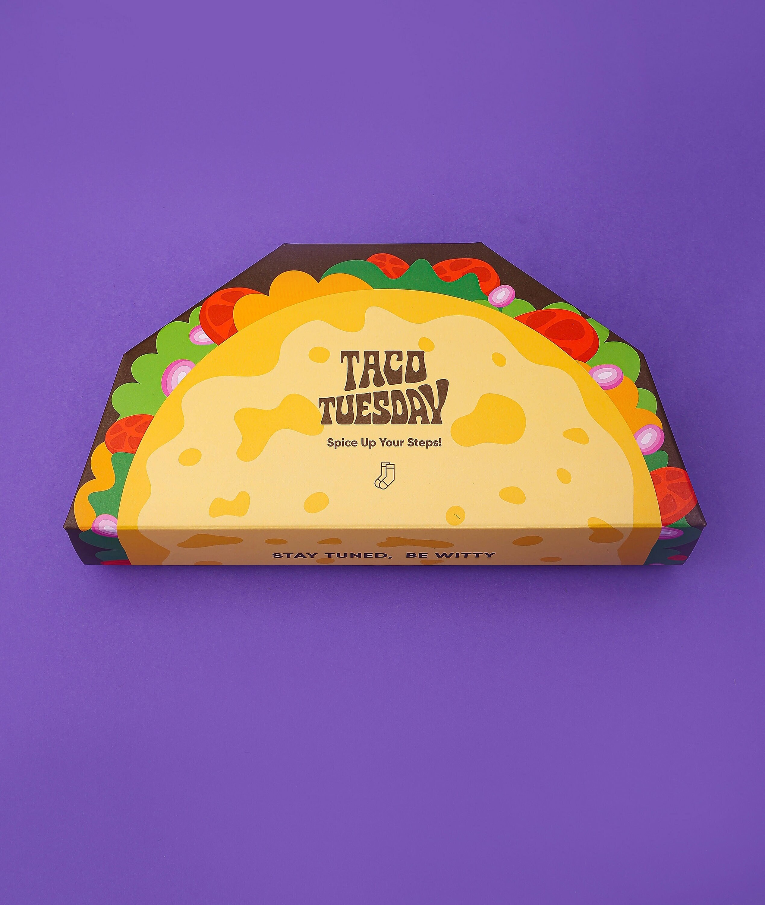 Taco Tuesday Socks Gift Box 2-pair Taco Socks Men's Novelty Socks Socks ...