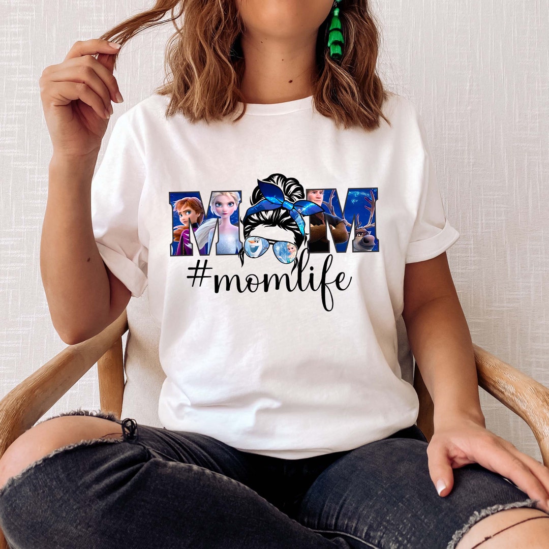 Momlife Shirt, Cartoon Inspired T-shirts, Princess Themed Custom Shirt ...
