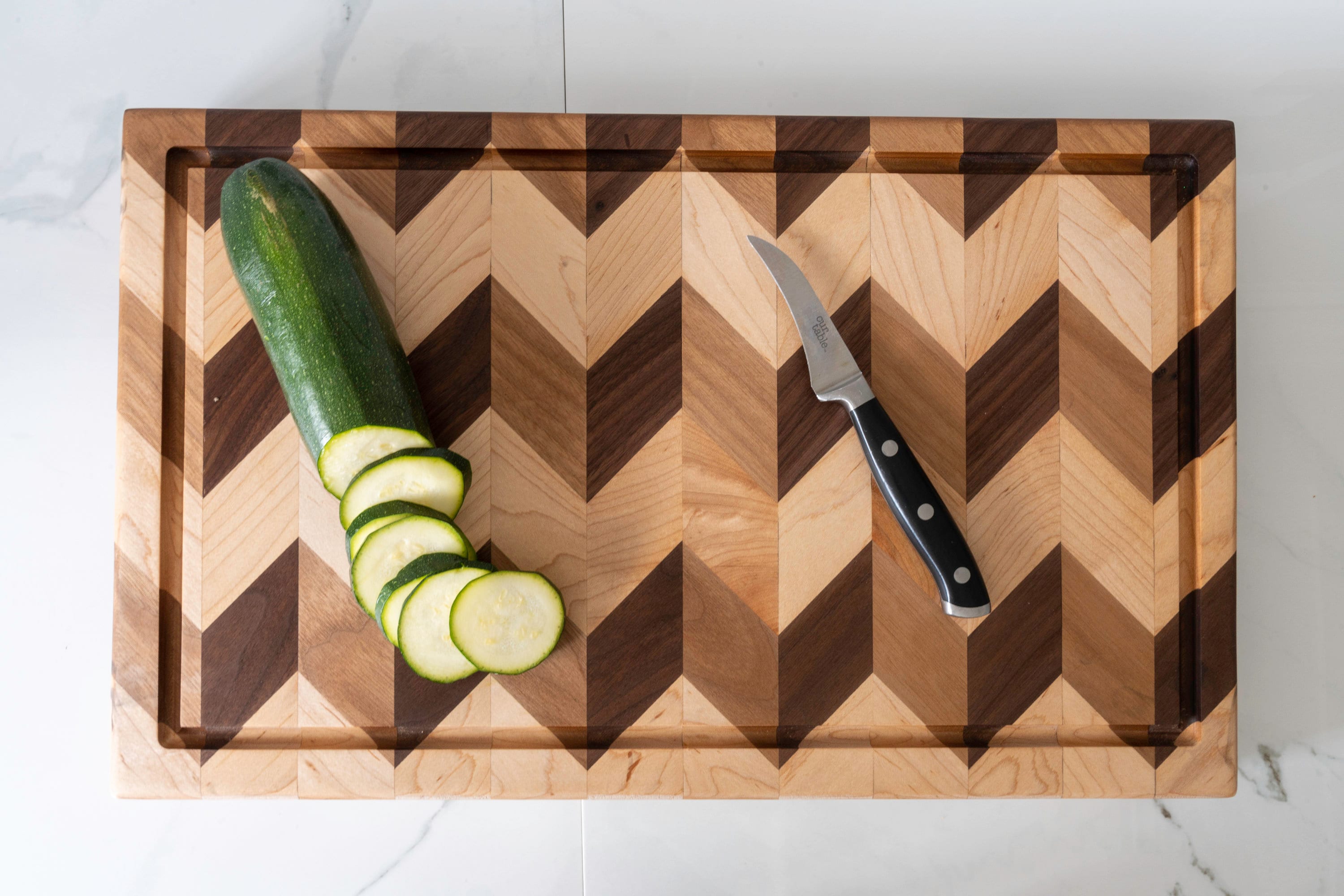 Large Wood Cutting Board With Juice Groove, Luxury Cutting Board ...