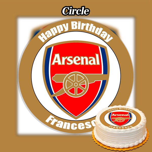 Arsenal Cake Topper - Etsy UK