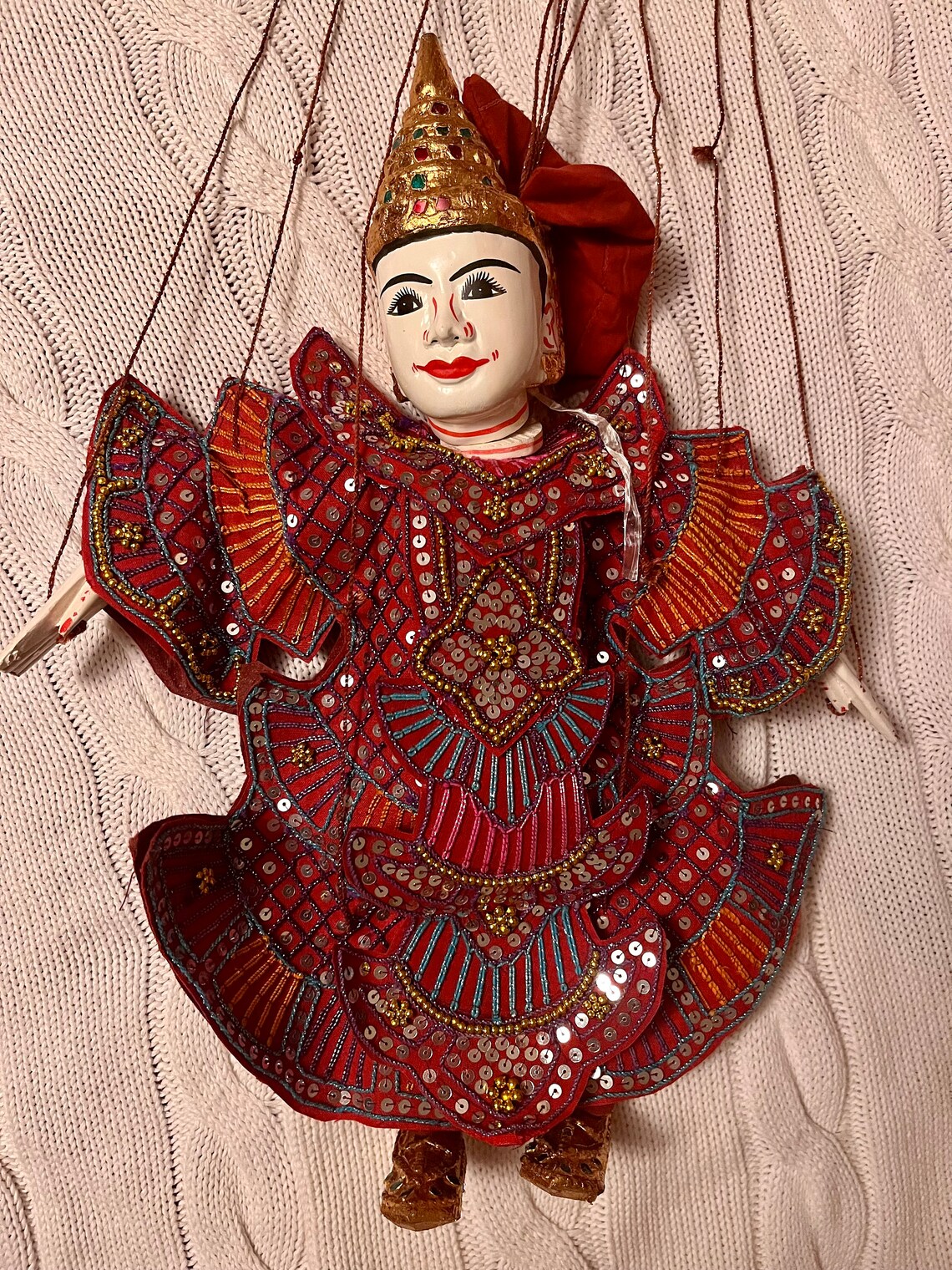 Vintage ASIAN Marionette Puppet HAND CRAFTED Stringed Puppet - Etsy