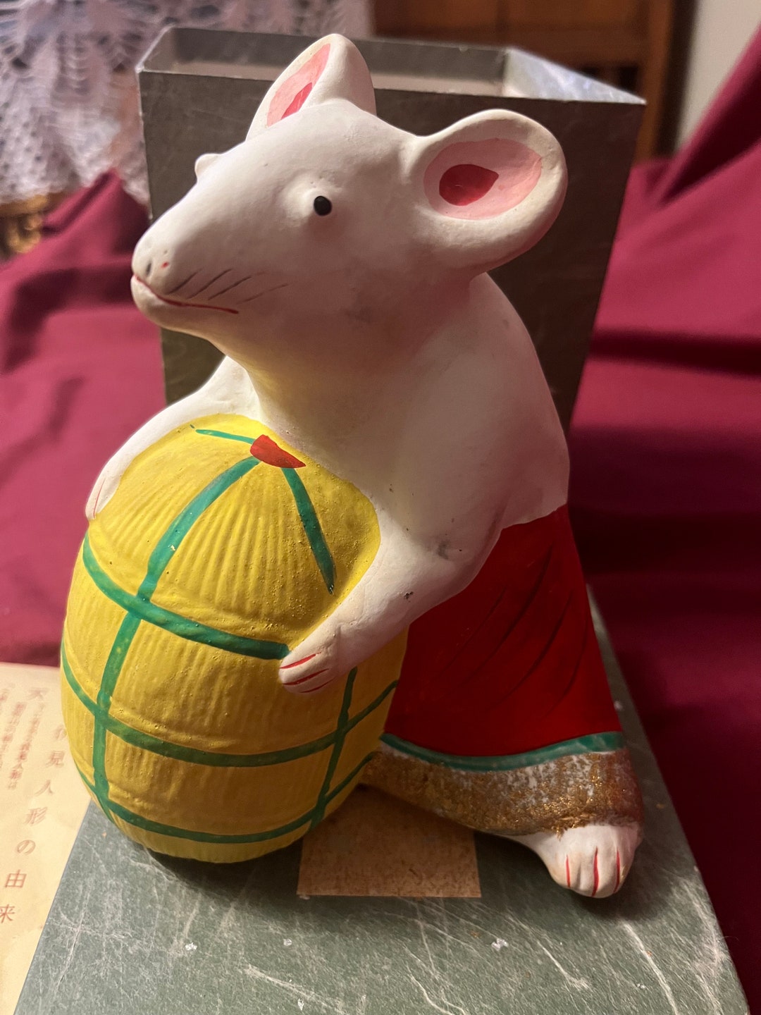 Japanese Ceramic Rat Zodiac Statue Figurine in Orignal Box - Etsy