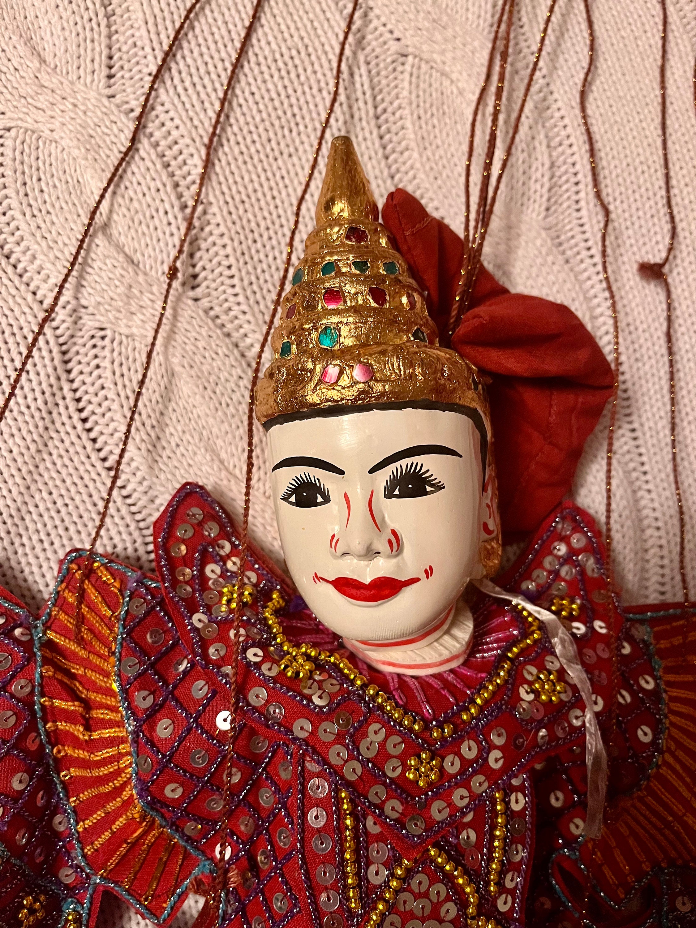 Vintage ASIAN Marionette Puppet HAND CRAFTED Stringed Puppet - Etsy