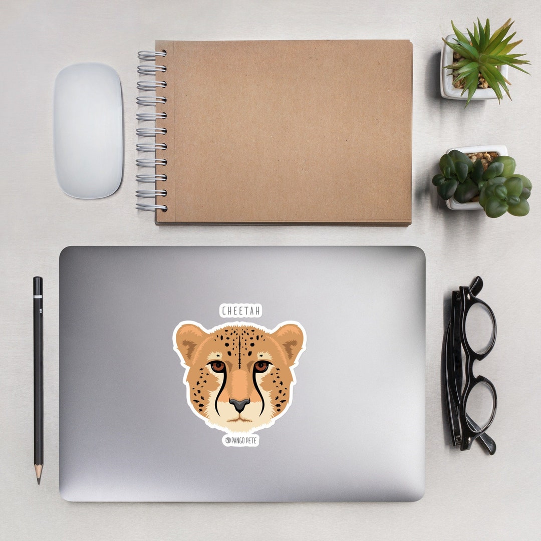 Cheetah Large Sticker - Etsy