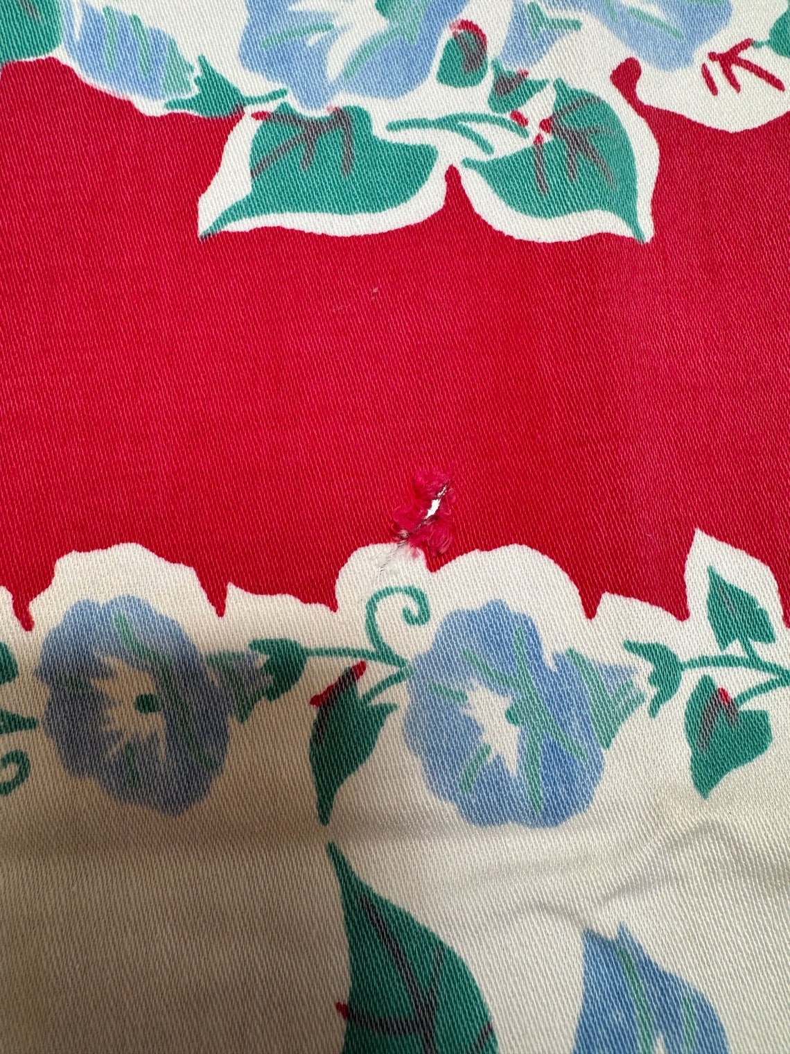 Vintage Tablecloth Morning Glory - Etsy