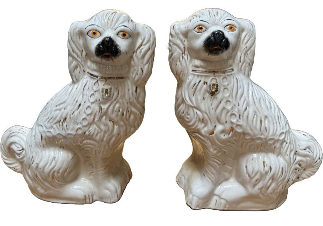 Pair of Staffordshire Wally Dogs C. 1850’s - Etsy