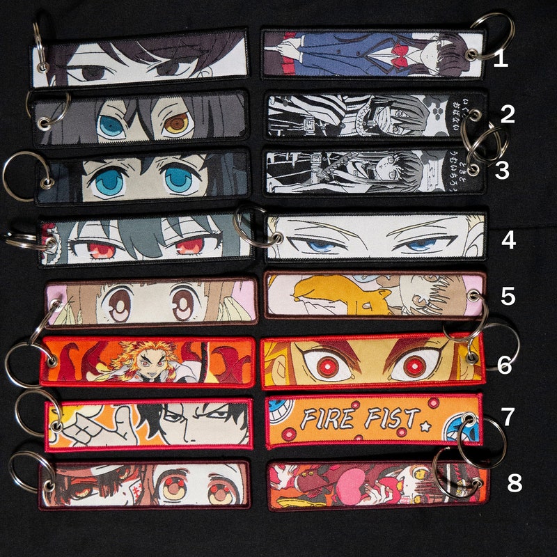 Demon Slayer Key Chains - Etsy