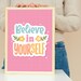 Inspirational Quote Believe in Yourself, Wall Art Digital Print, Home ...