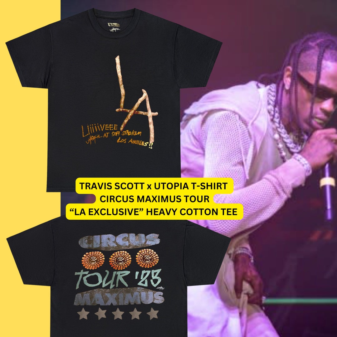 Travis Utopia Circus Merch Maximus Tour Los Angeles Sofi - Etsy