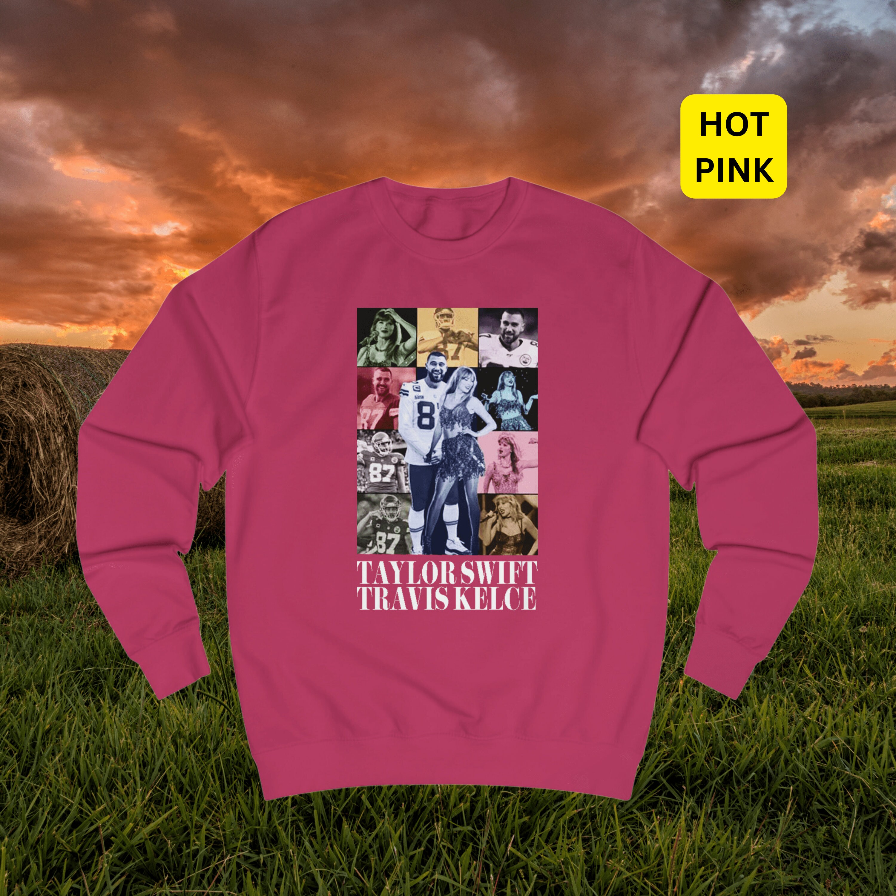 Taylor and Travis Traylor Era Photos Couple Crewneck Kansas - Etsy