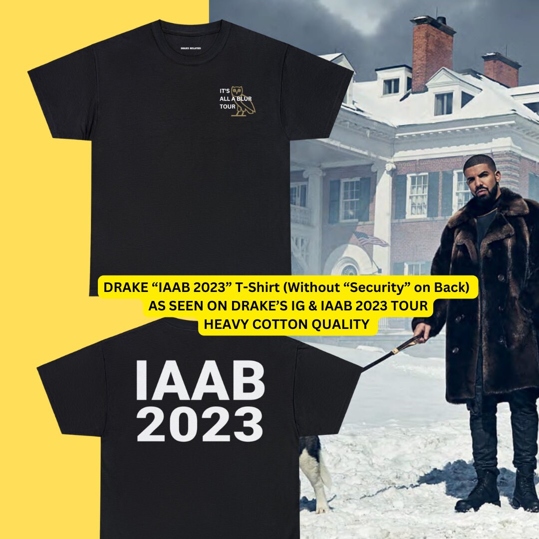 It's All A Blur Tour Drake IAAB 2023 Heavy Cotton - Etsy