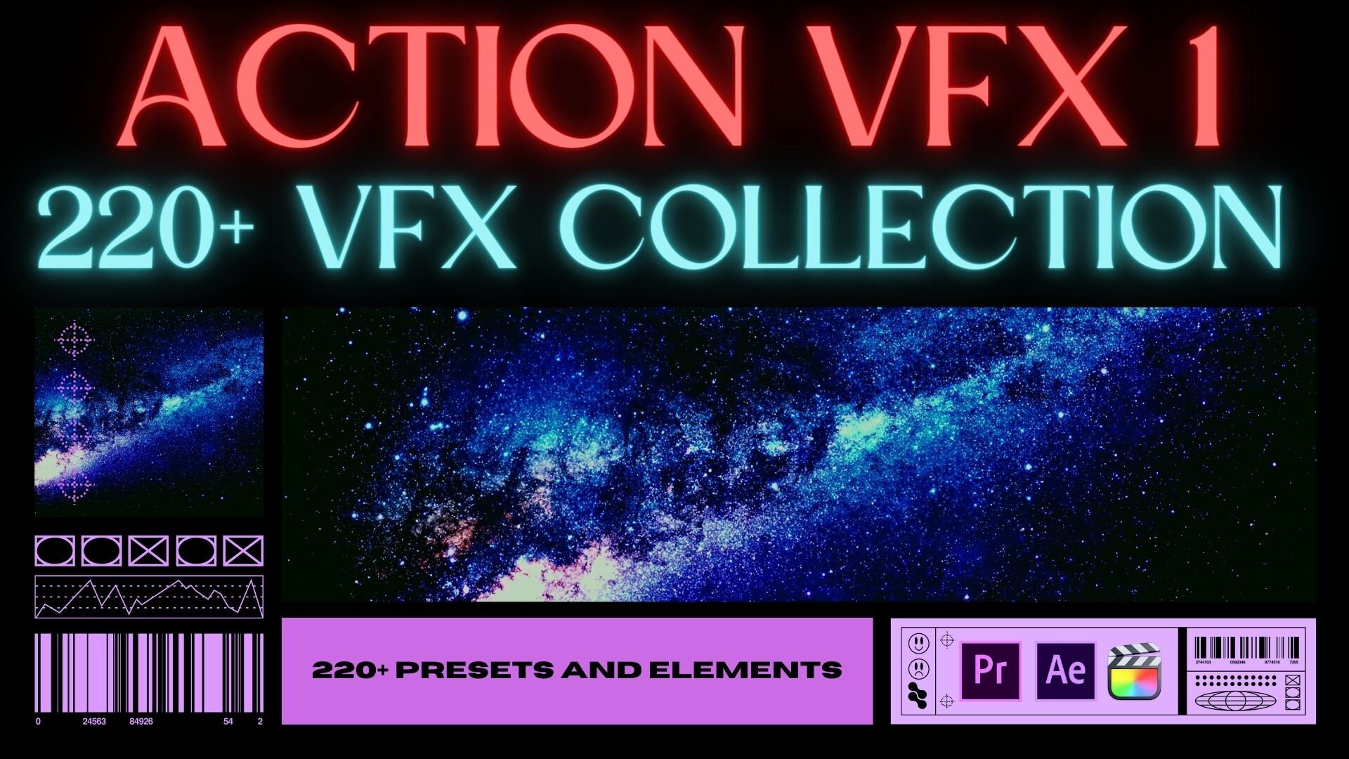 Action VFX Pack 1 for Premiere Pro After Effects Canva - Etsy