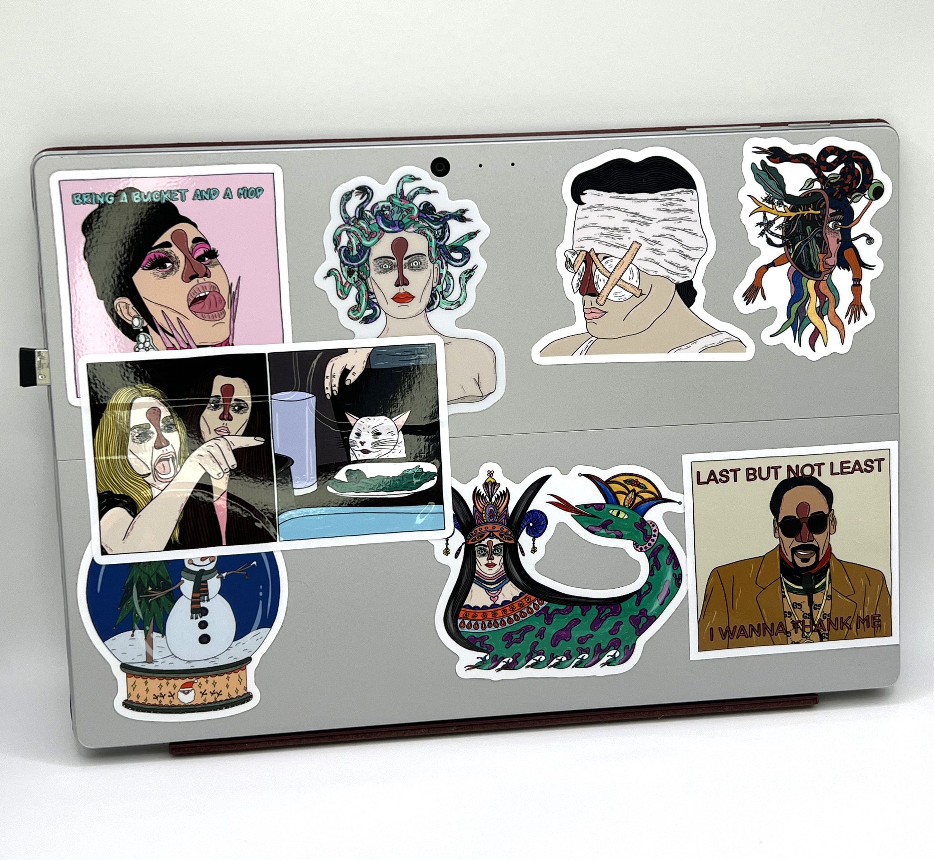 Cat Meme Sticker Woman Yelling Cat Meme Sticker Woman Yelling - Etsy