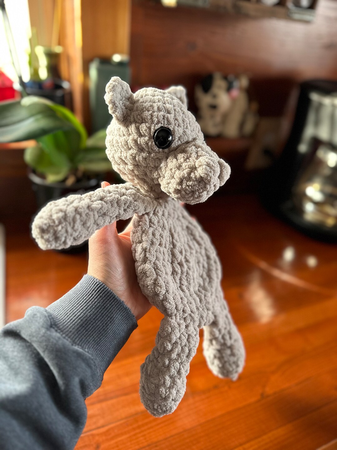 Crochet Hippo Stuffed Animal | Hippo Stuffie | Girls | Boys | Handmade ...