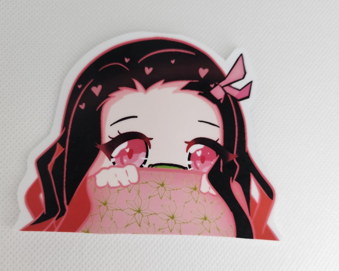 Peeking Nez*ko Sticker - Etsy