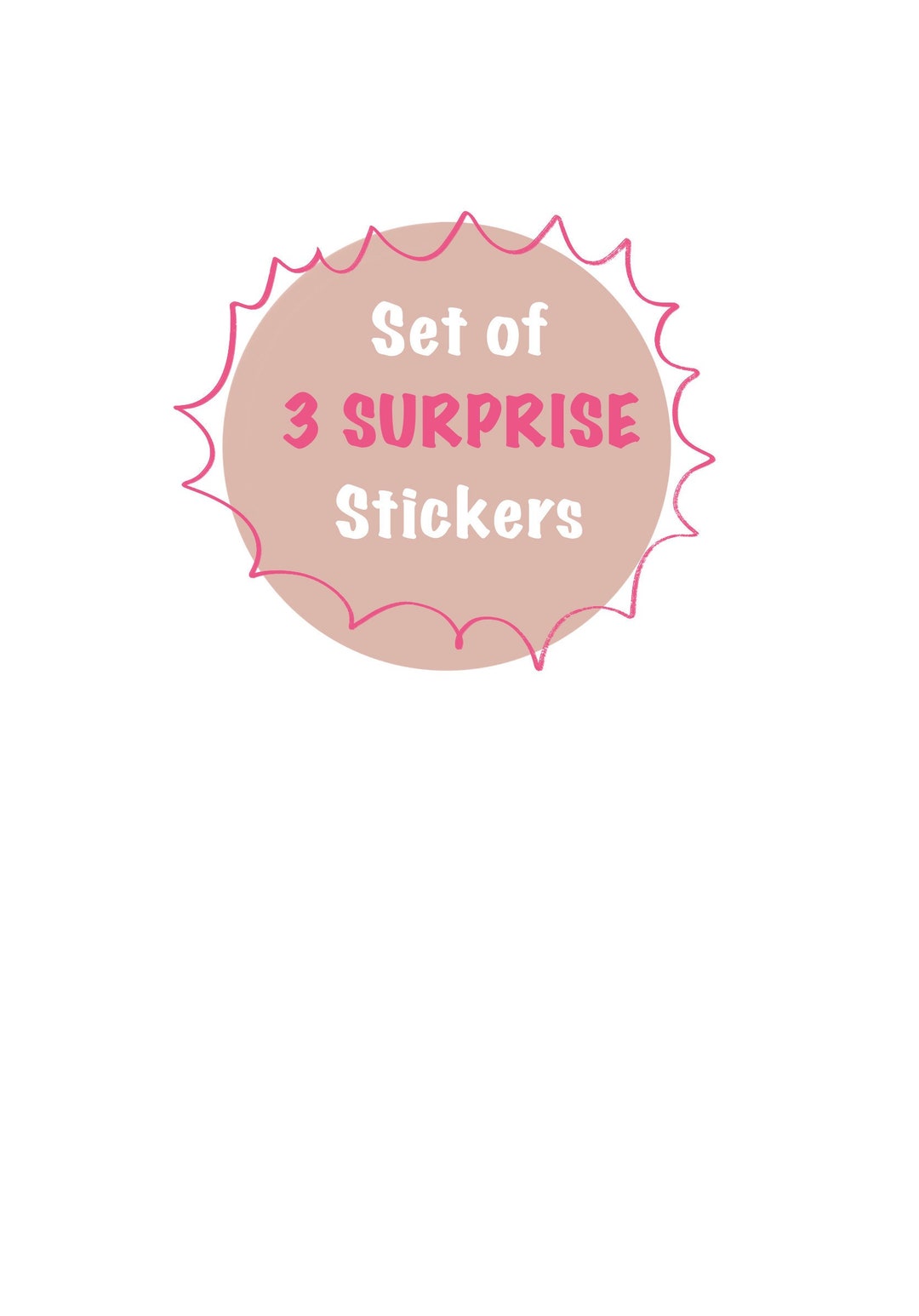SURPRISE STICKERS Set of 3 - Etsy