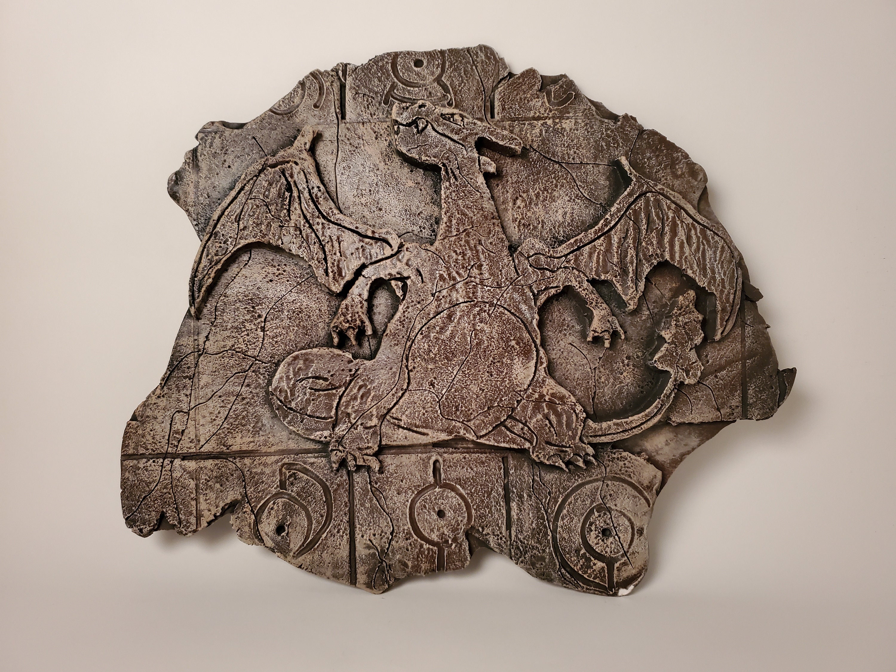 Pokémon Art Charizard Ancient Sculpture Stone Tablet Wall - Etsy
