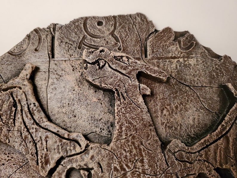 Pokémon Art Charizard Ancient Sculpture Stone Tablet Wall - Etsy