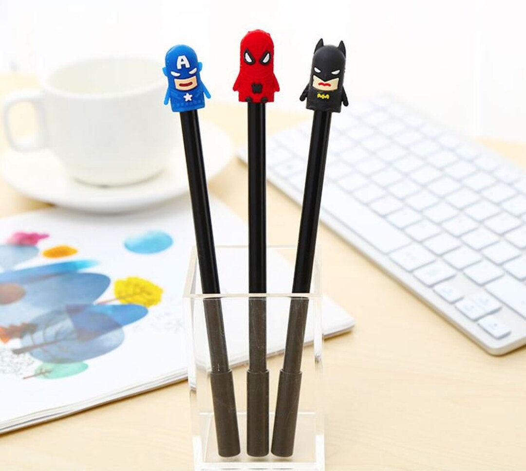 Spiderman Pen Batman Pencaptain America Pen Superhero Pen - Etsy