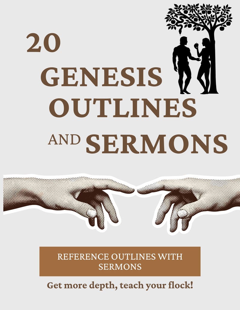 20 Genesis Sermons PDF | Christian Bible Study Lessons | Printable ...