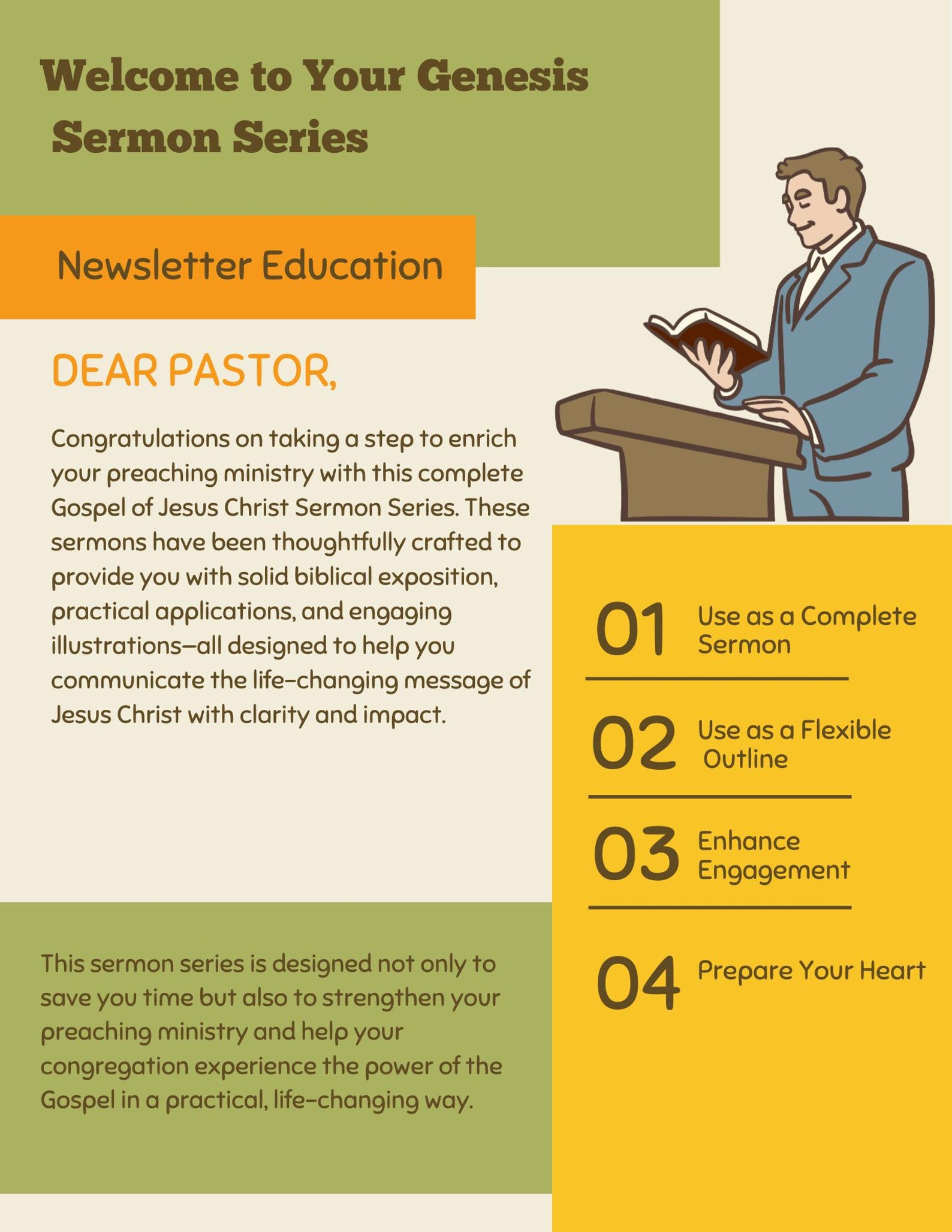 20 Genesis Sermons PDF | Christian Bible Study Lessons | Printable ...