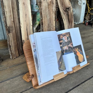 Handcrafted Oak Recipe Stand Rustic Elegance A Timeless Addition to ...