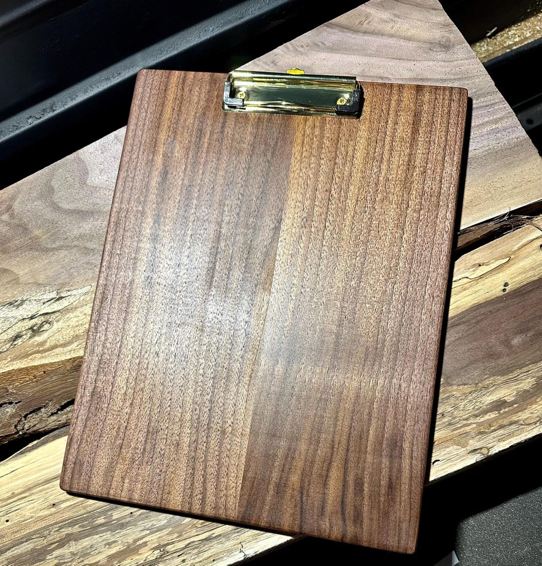 Walnut Clipboard Standard Menu Backing Anniversary Gift for Teacher ...