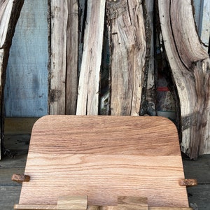 Handcrafted Oak Recipe Stand Rustic Elegance A Timeless Addition to ...