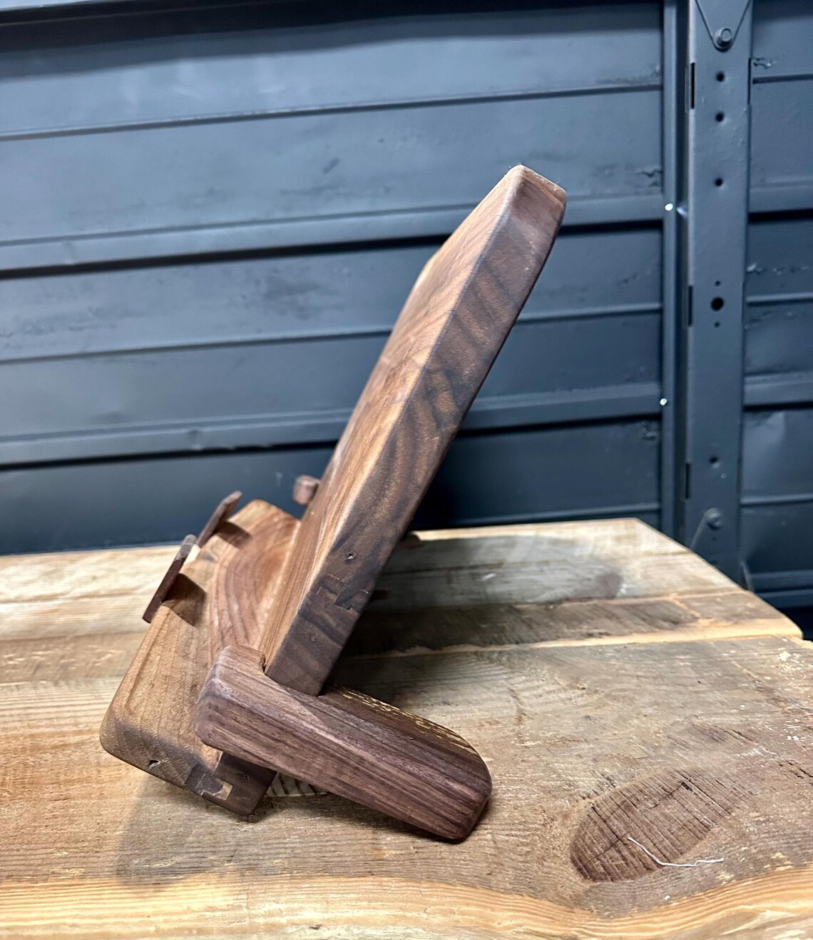 Handcrafted Walnut Recipe Stand Rustic Elegance A Timeless Addition to ...