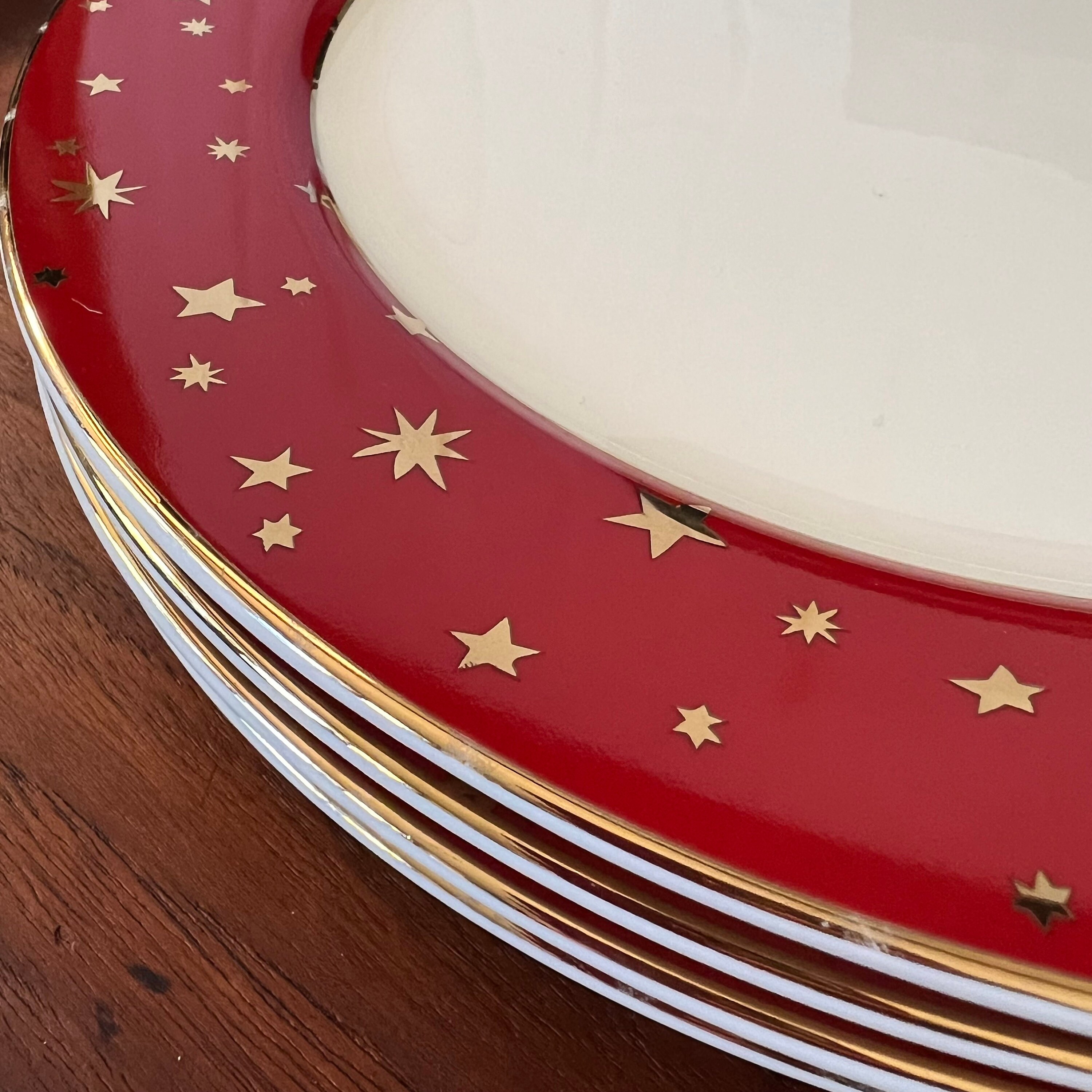Vintage Sakura Red Galaxy Plates & Bowls - Etsy